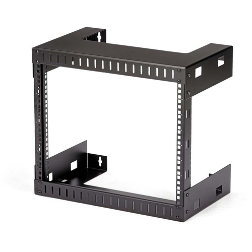 StarTech.com 8U 19" Wall Mount Network Rack, 12" Deep 2 Post Open Frame ...